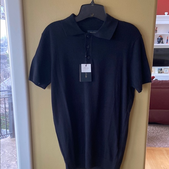 Porter & Ash | Shirts | Nwt Porter Ash Mens Black Knit Polo Shirt ...